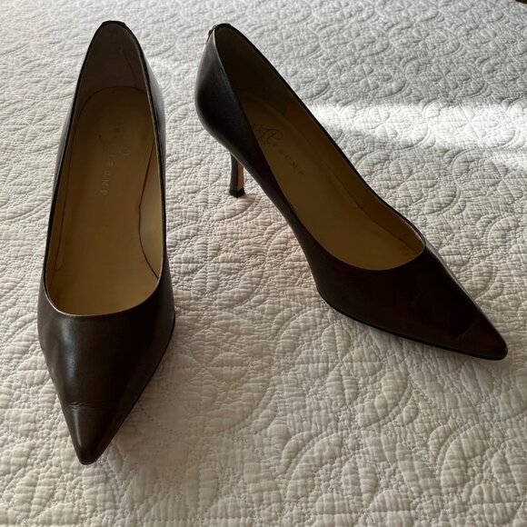 Ivanka Trump | Shoes | Ivanka Trump Kayden Brown Leather Heels | Poshmark